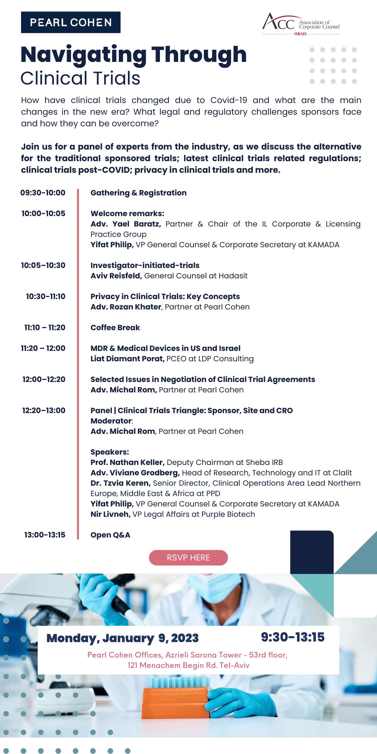 Navigating Through Clinical Trials - Pearl Cohen